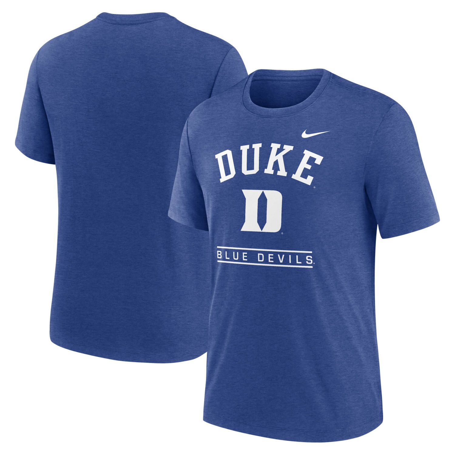 Nike Duke Blue Devils Arch Over Logo Tri-Blend T-Shirt | Academy