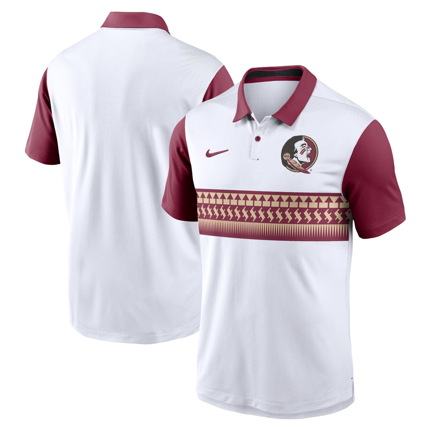 Nike Florida State Seminoles Primetime Campus Vapor Performance Polo ...