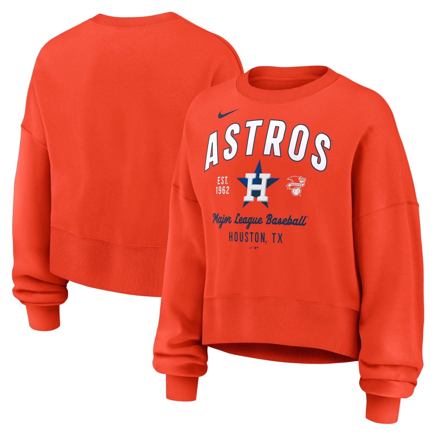 Nike Houston Astros Oversized High Hip Pullover Sweatshirt | Academy