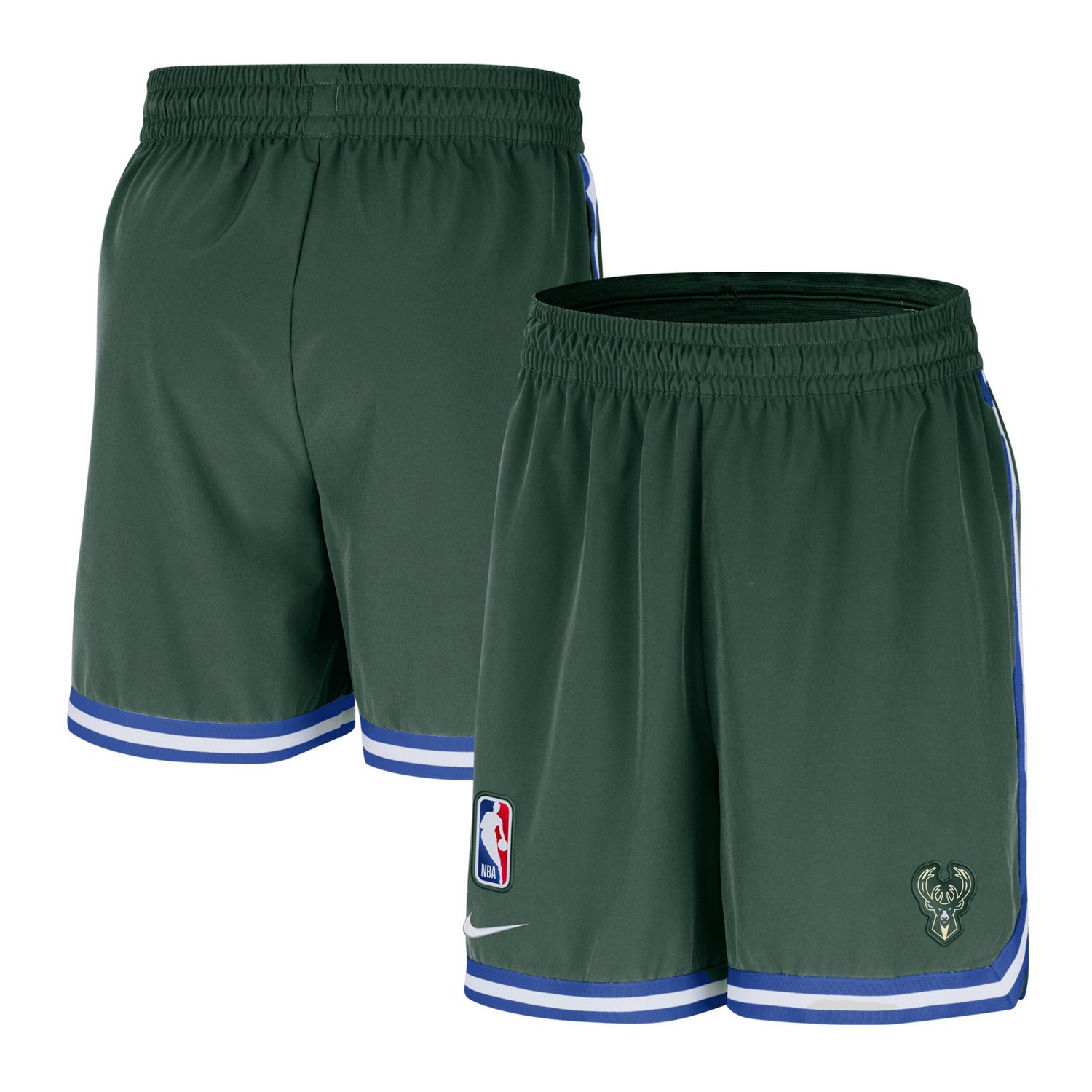Nike Hunter Milwaukee Bucks Authentic Pre-Game Woven Performance Shorts ...