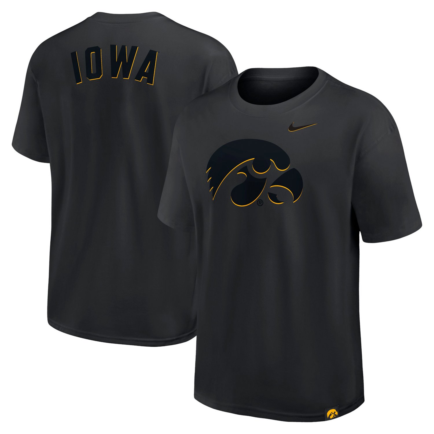 Nike Iowa Hawkeyes 2-Hit Statement Max90 T-Shirt | Academy