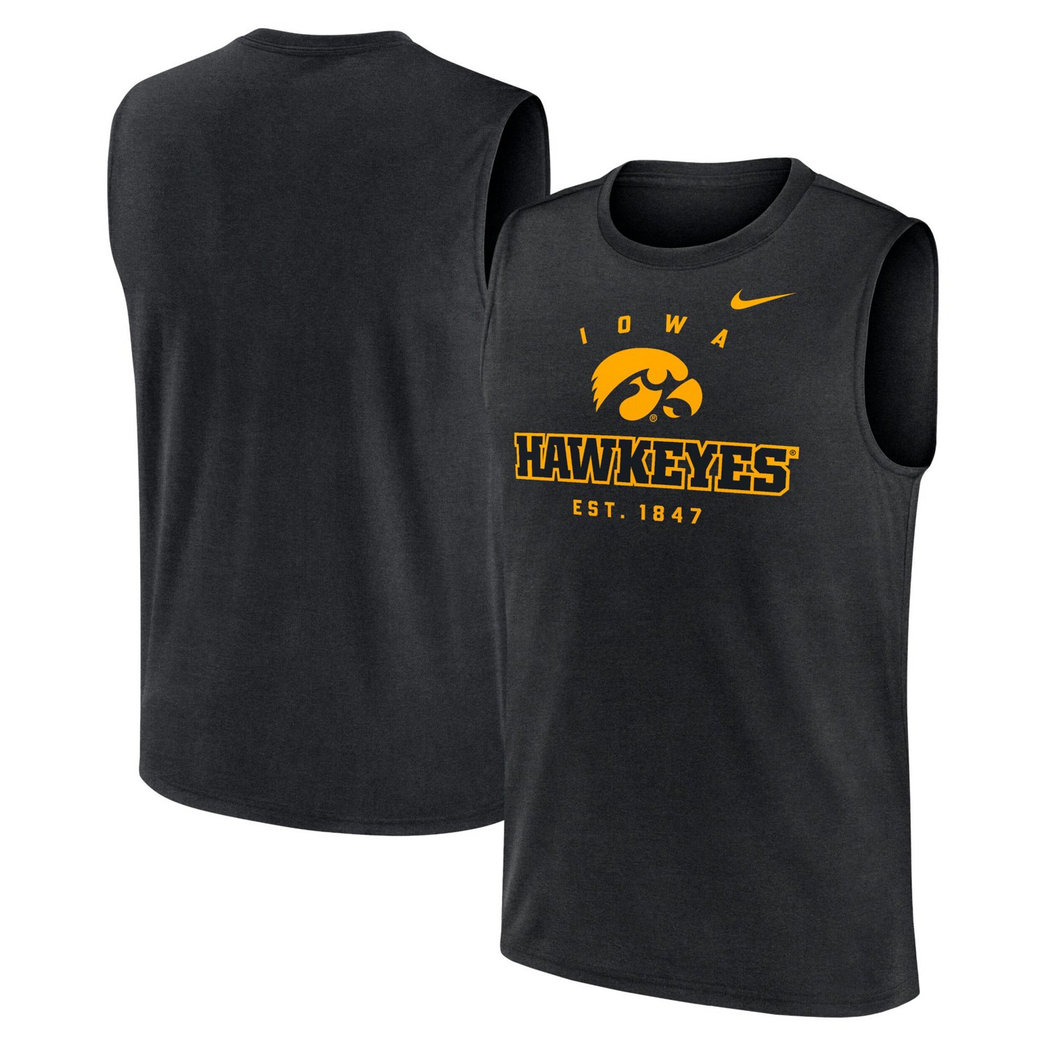 Nike Iowa Hawkeyes Primetime Legend Lock Up Performance Muscle Tank Top ...