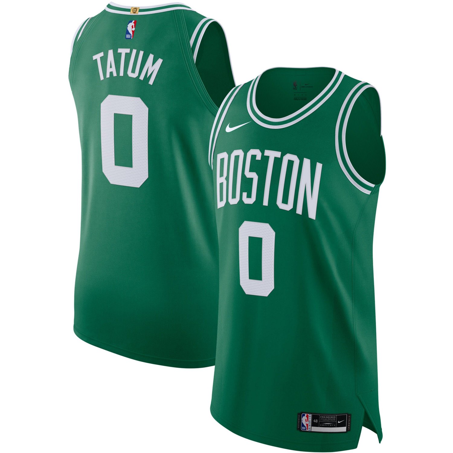 Nike Jayson Tatum Kelly Boston Celtics Authentic Jersey - Icon Edition ...