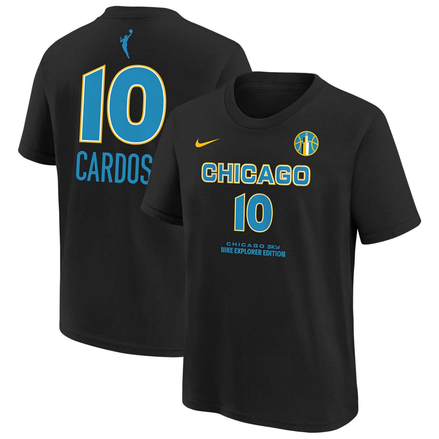 Nike Kamilla Cardoso Chicago Sky 2024 WNBA Draft Name Number T-Shirt ...
