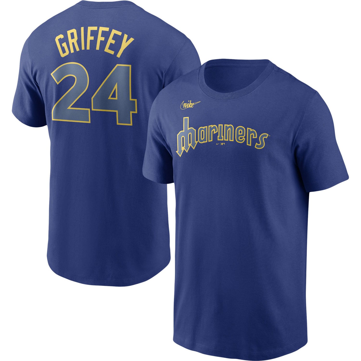 Nike Ken Griffey Jr Seattle Mariners Cooperstown Collection Name Number ...