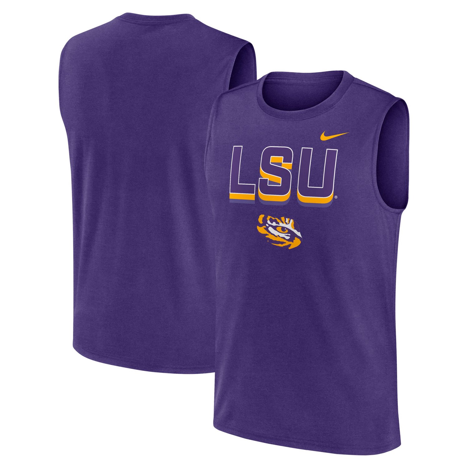 Nike LSU Tigers Primetime Tricode Legend Performance Tank Top | Academy