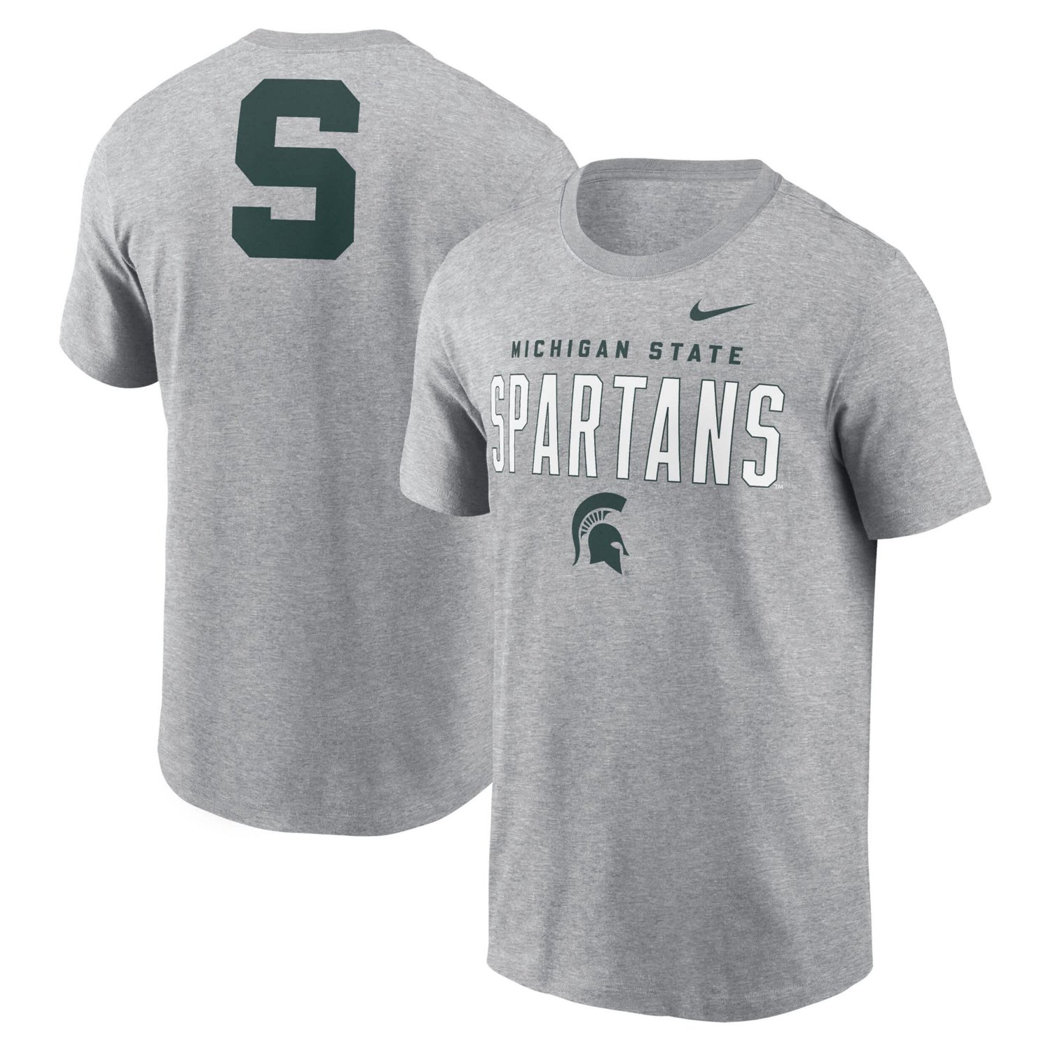 Nike Michigan State Spartans Campus 2-Hit Primary Mascot T-Shirt | Academy