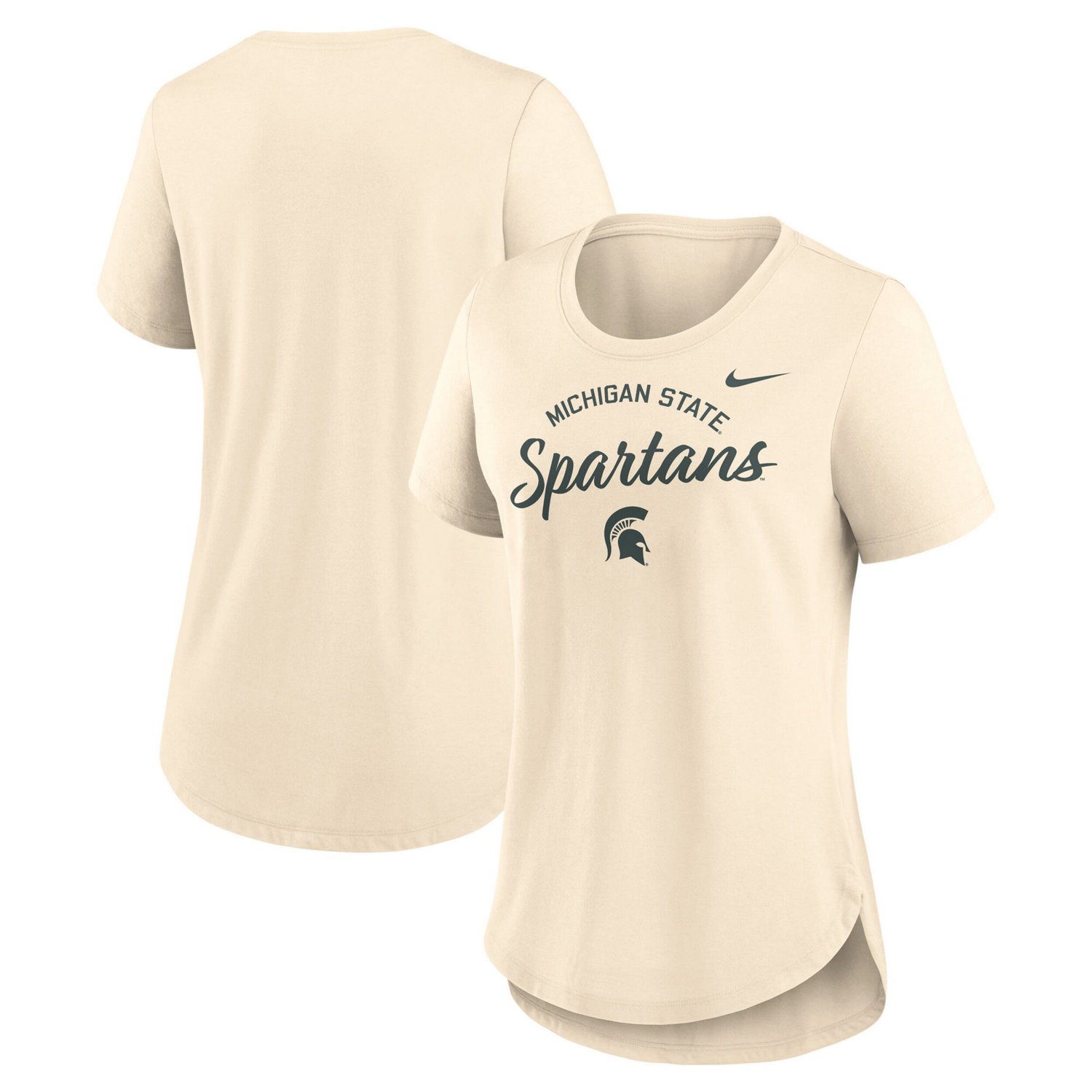 Nike Michigan State Spartans Script Logo Tri-Blend T-Shirt | Academy