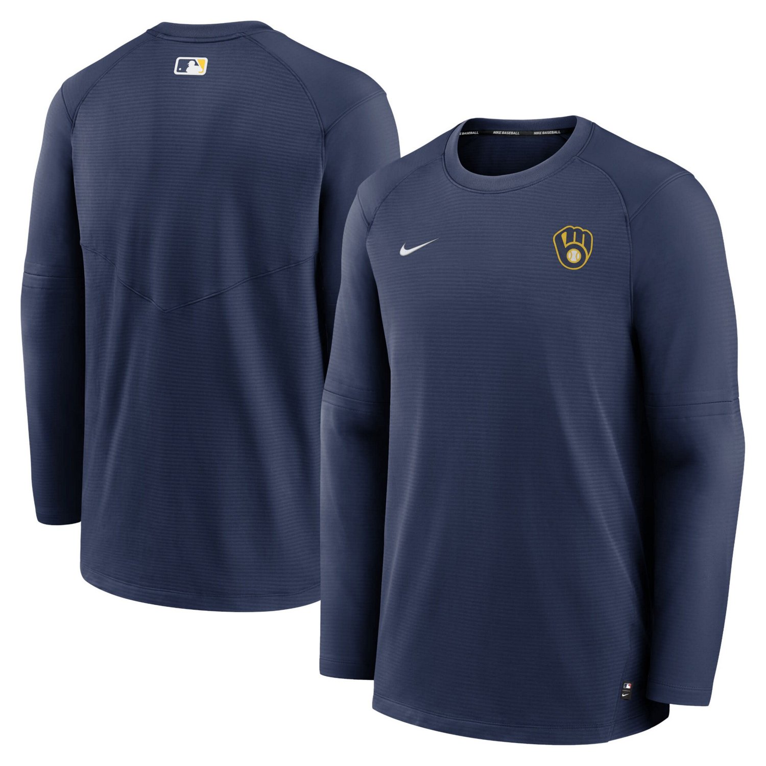 Nike Milwaukee Brewers Authentic Collection Logo Performance Long ...