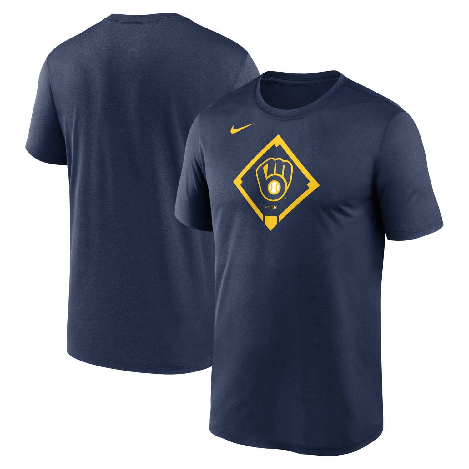 Nike Milwaukee Brewers Icon Legend Performance T-Shirt | Academy