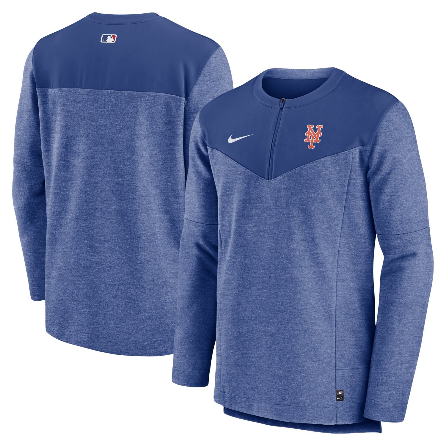 Nike New York Mets Authentic Collection Game Time Performance Half-Zip ...