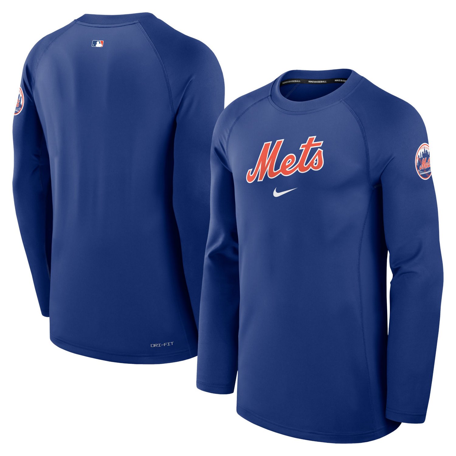 Nike New York Mets Authentic Collection Game Time Raglan Performance ...