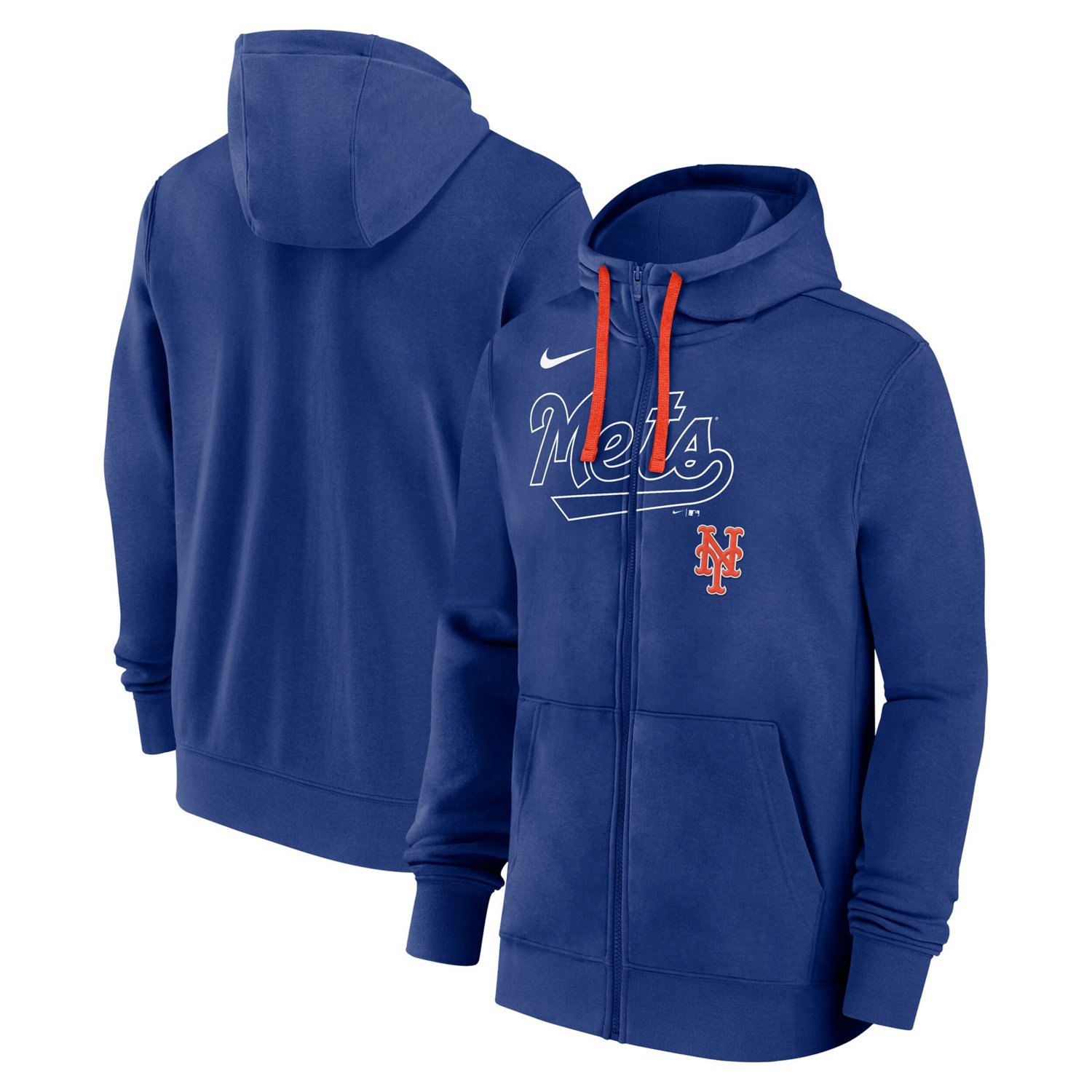 Nike New York Mets Knockout Script Full-Zip Hoodie | Academy