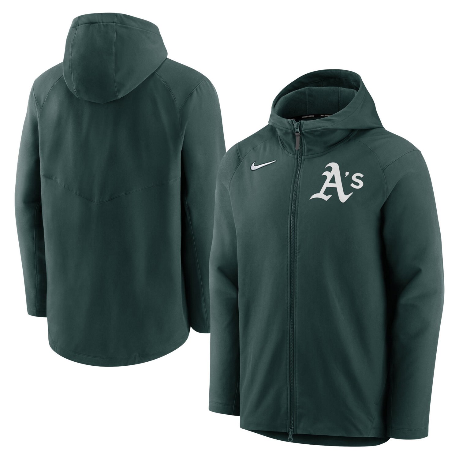 Nike Oakland Athletics Authentic Collection Performance Raglan Full-Zip ...