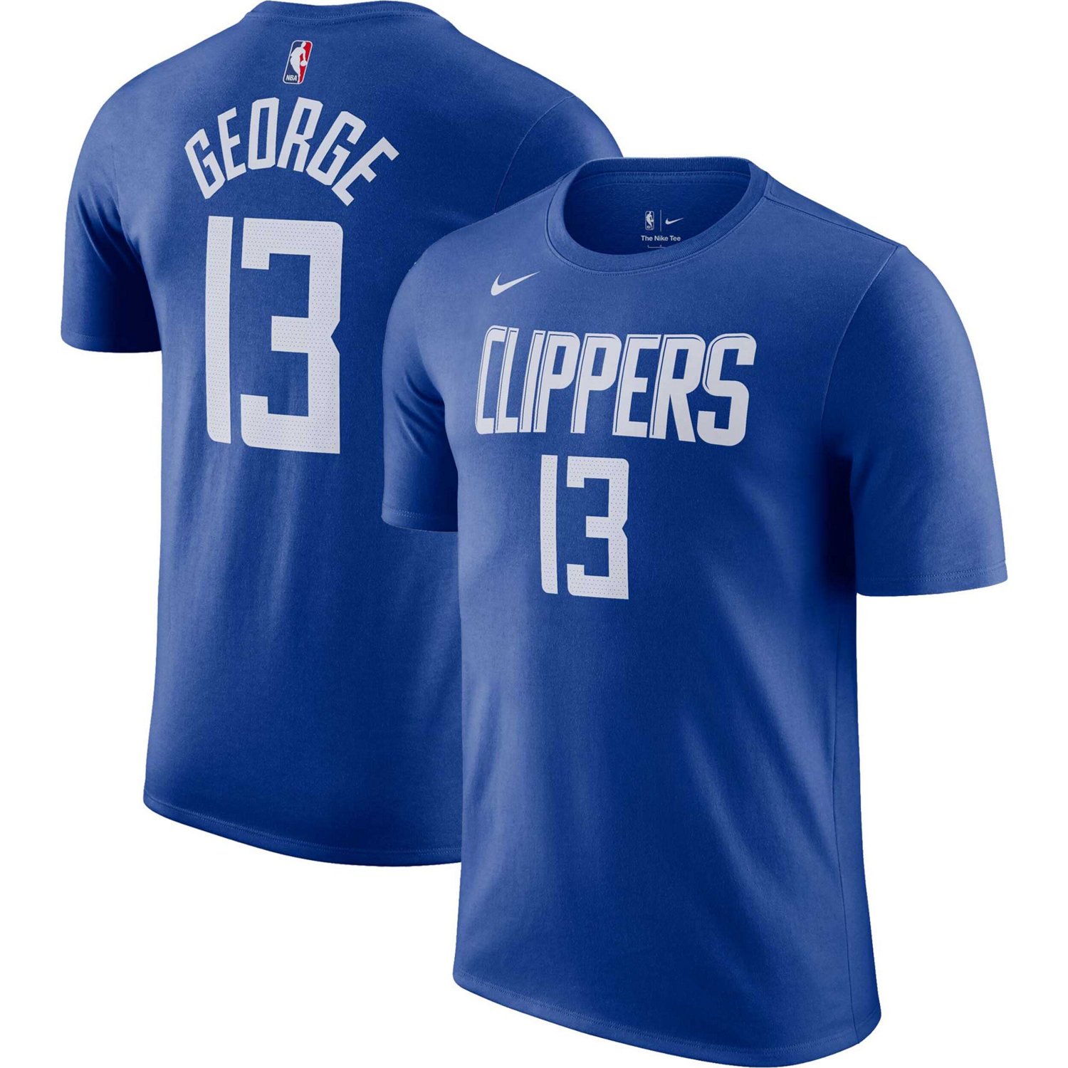Nike Paul George LA Clippers Icon 2022/23 Name Number T-Shirt | Academy