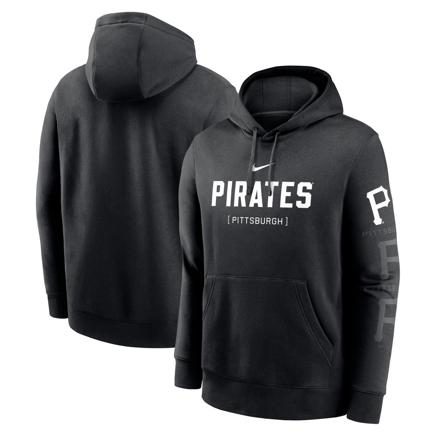 Nike Pittsburgh Pirates Fashion Club Pullover Hoodie | Academy