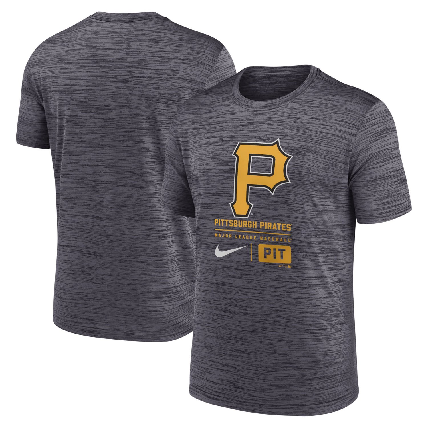 Nike Pittsburgh Pirates Large Logo Velocity T-Shirt | Academy