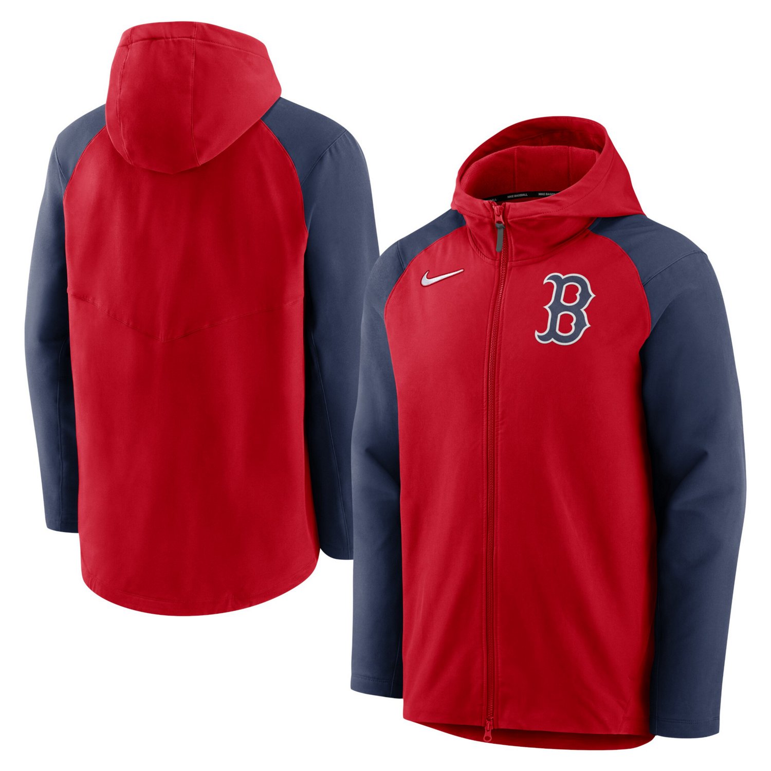 Nike /Red Boston Red Sox Authentic Collection Performance Raglan Full-Zip Hoodie | Academy