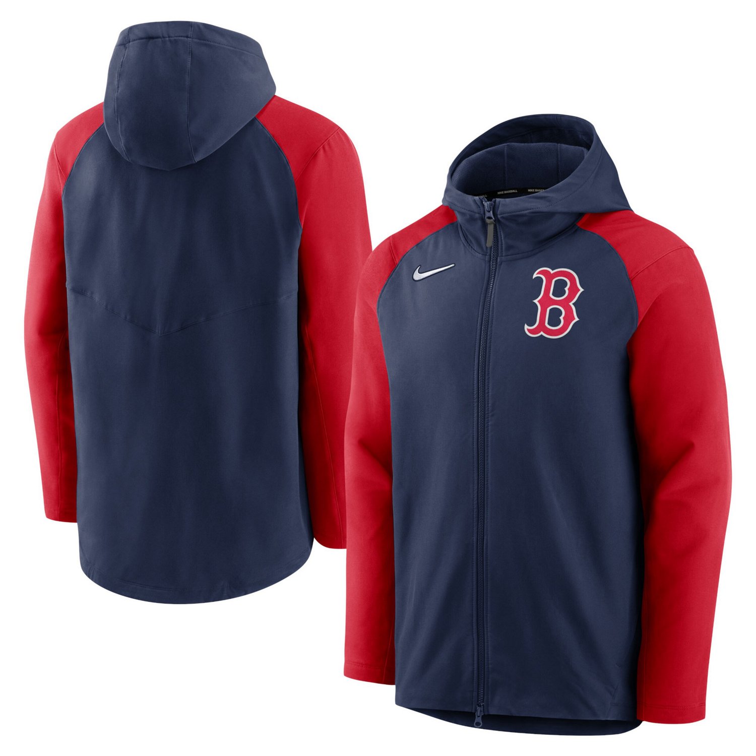 Nike /Red Boston Red Sox Authentic Collection Performance Raglan Full-Zip Hoodie | Academy