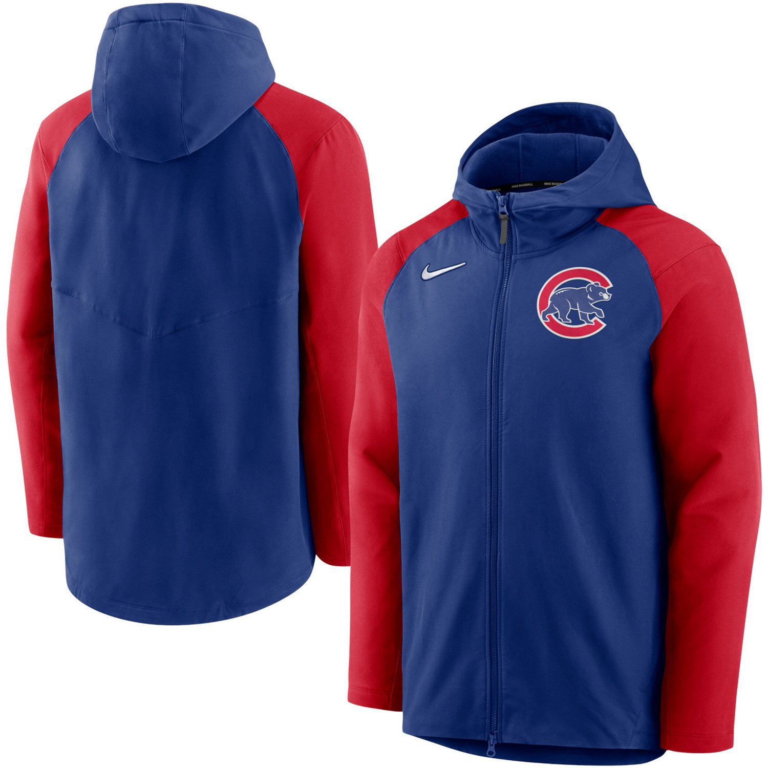 Nike Red Chicago Cubs Authentic Collection Performance Raglan Full-Zip ...