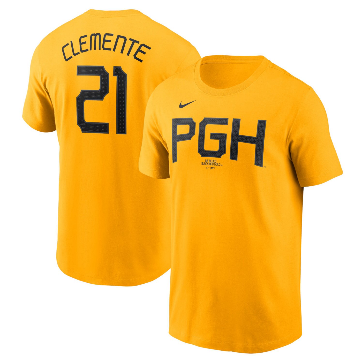 Nike Roberto Clemente Pittsburgh Pirates City Connect Fuse Name Number ...