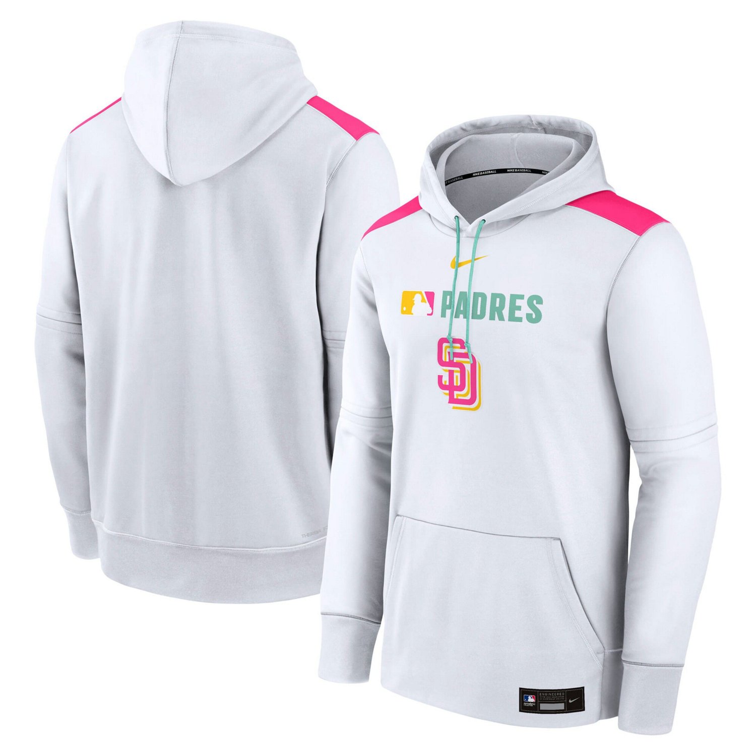 Nike San Diego Padres Authentic Collection City Connect Therma Pullover ...