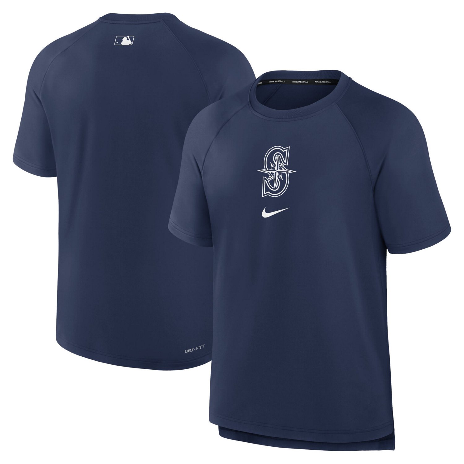 Nike Seattle Mariners Authentic Collection Pregame Raglan Performance T ...