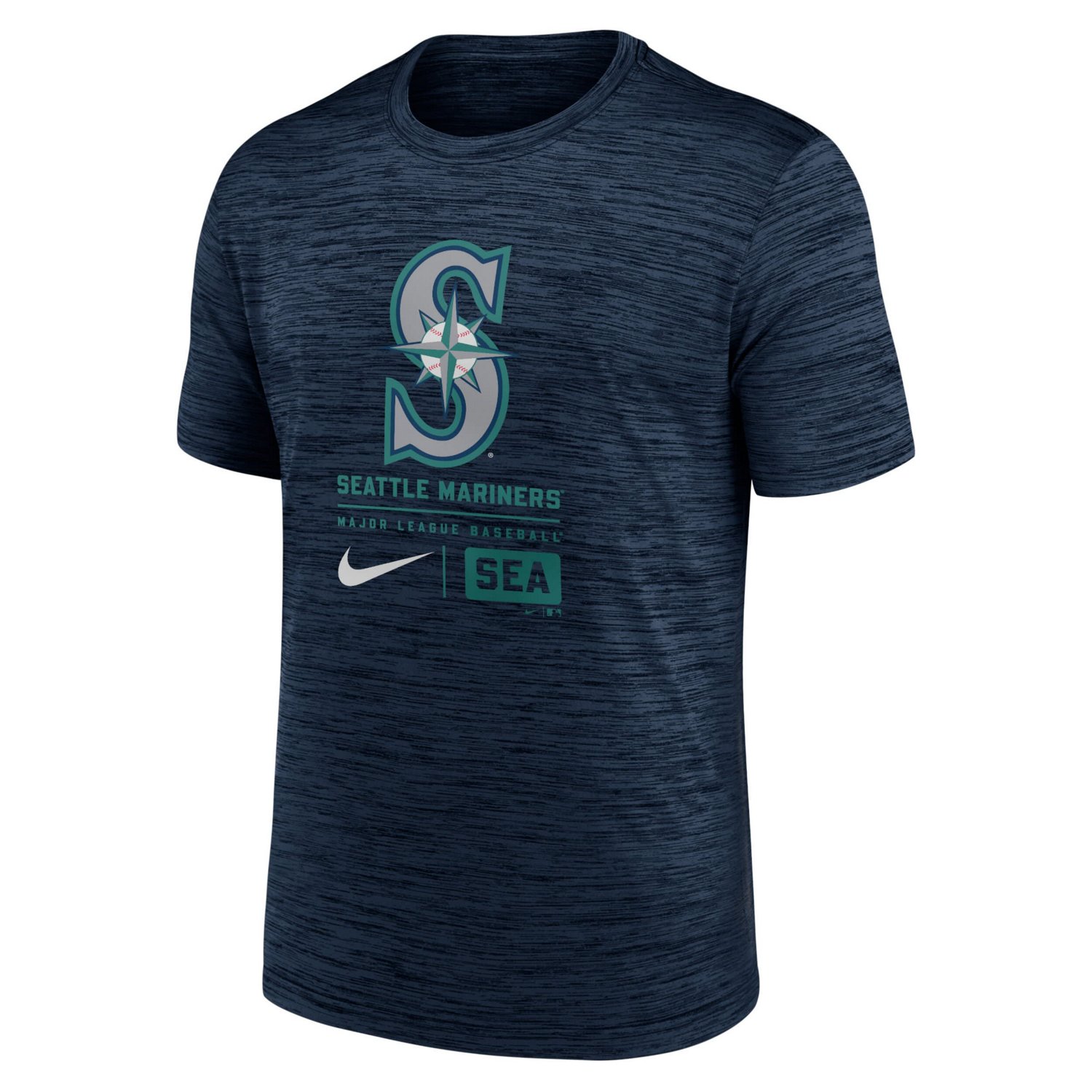 Nike Seattle Mariners Large Logo Velocity T-Shirt | Academy