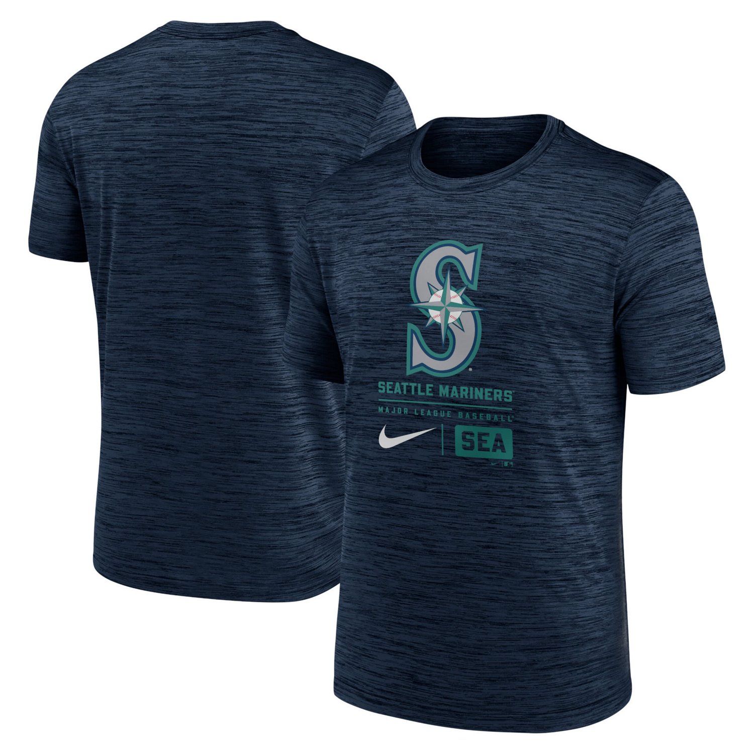 Nike Seattle Mariners Large Logo Velocity T-Shirt | Academy