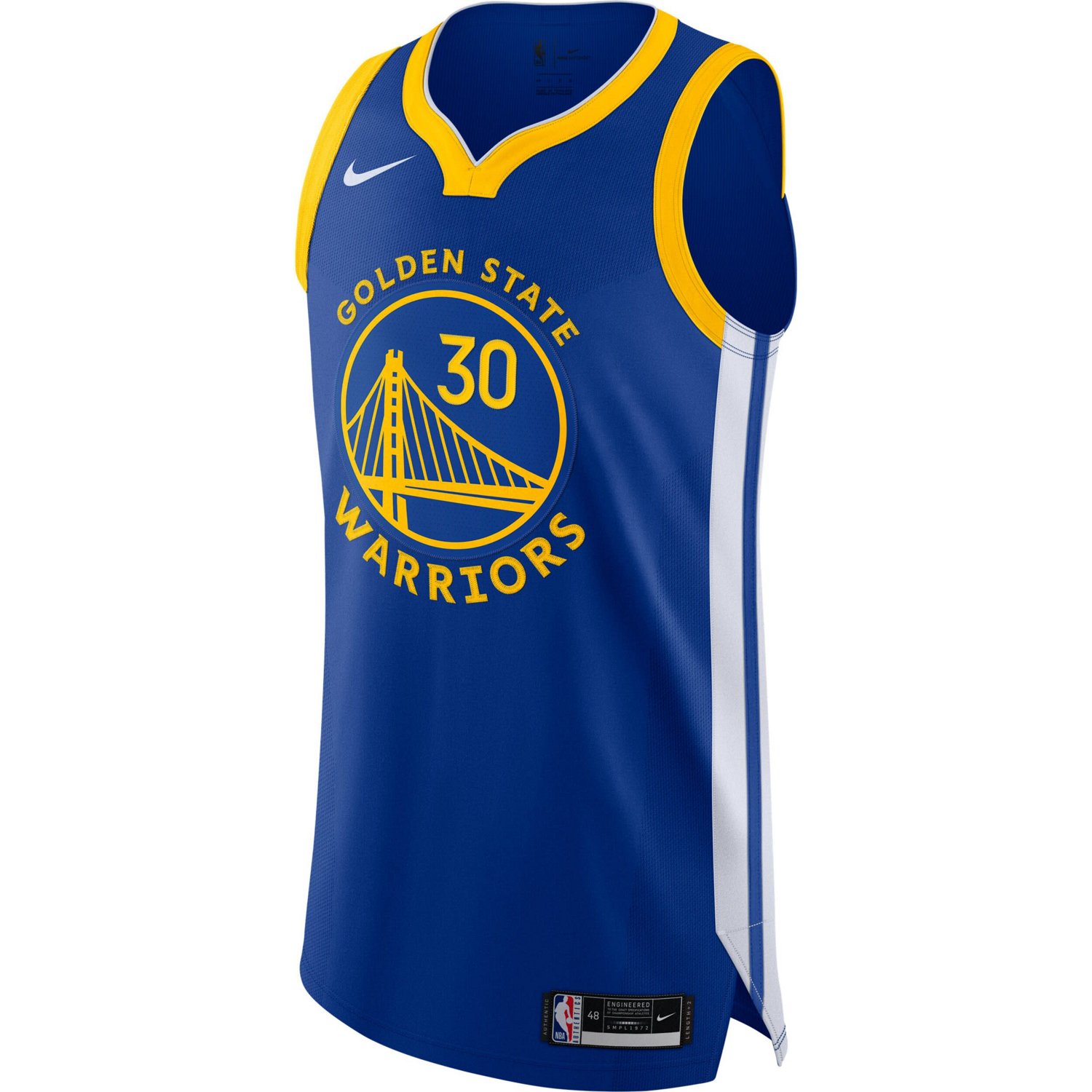 Nike Stephen Curry Golden State Warriors Authentic Jersey - Icon ...