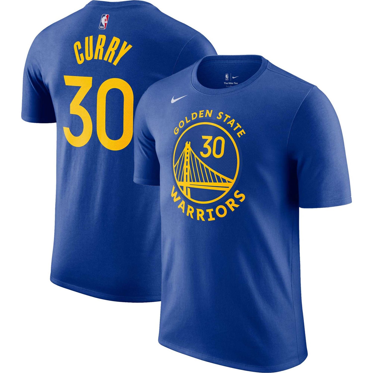 Nike Stephen Curry Golden State Warriors Icon 2022/23 Name Number T ...