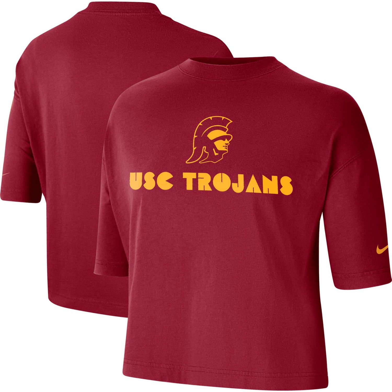 Nike USC Trojans Crop Performance T-Shirt | Academy