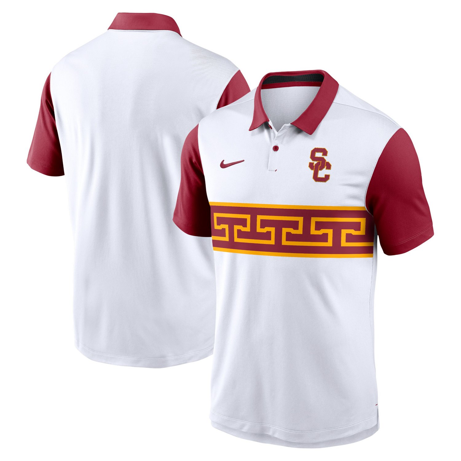 Nike USC Trojans Primetime Campus Vapor Performance Polo | Academy