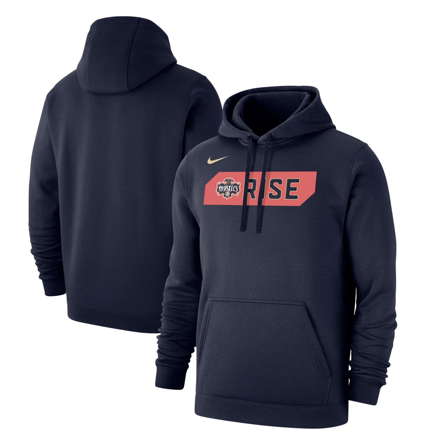 Nike Washington Mystics Rebel Edition Club Fleece Pullover Hoodie | Academy