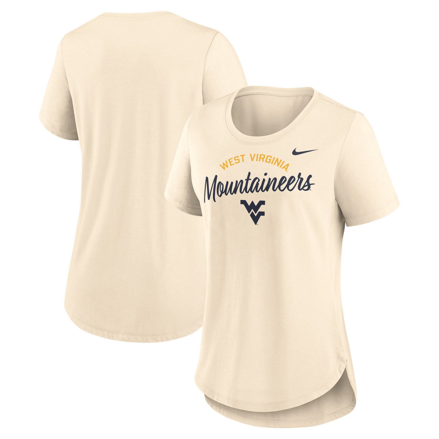 Nike West Virginia Mountaineers Script Logo Tri-Blend T-Shirt | Academy