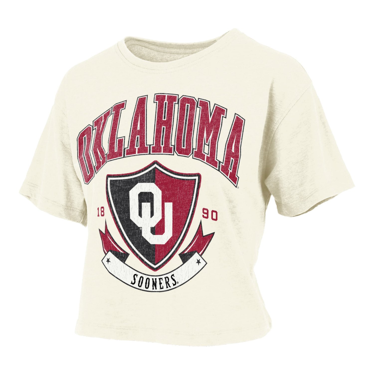 Pressbox Oklahoma Sooners Buckler Vintage Cropped T-Shirt | Academy