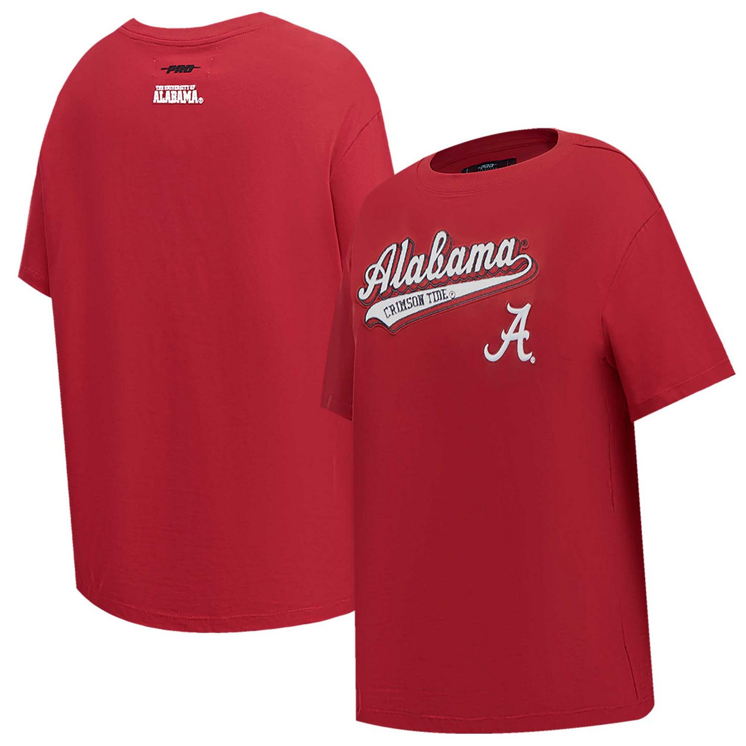 Pro Standard Alabama Tide Script Tail Oversized Boyfriend T-Shirt | Academy
