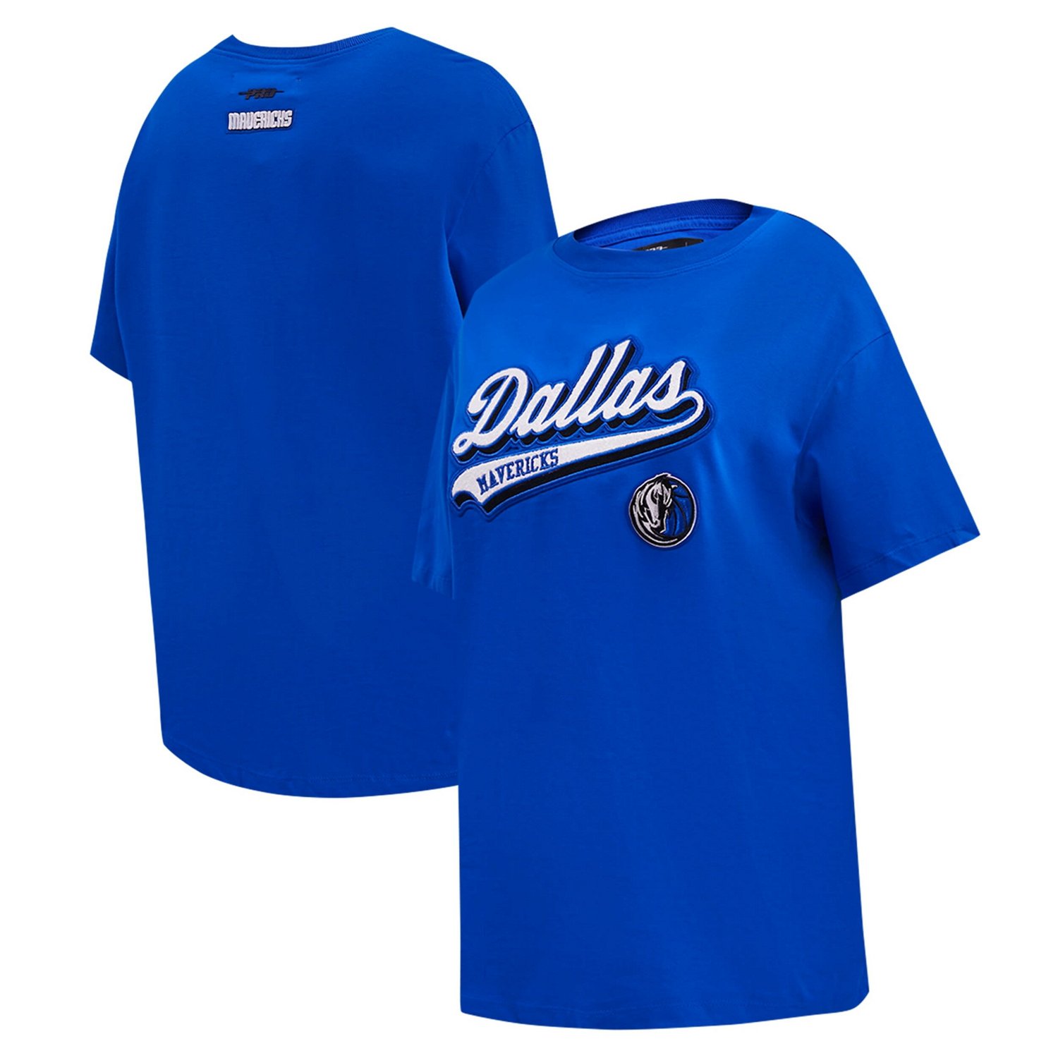 Pro Standard Dallas Mavericks Script Boyfriend T-Shirt | Academy