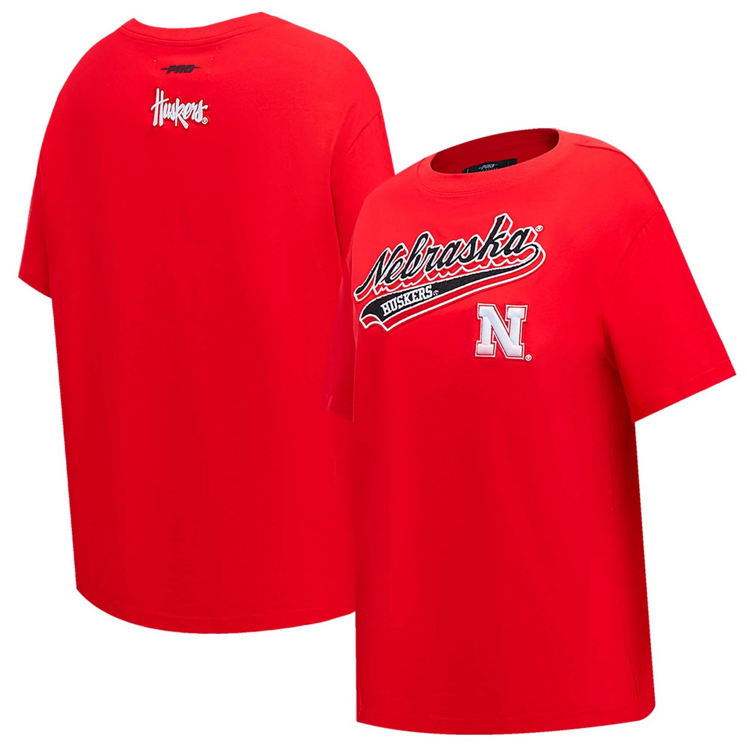 Pro Standard Nebraska Huskers Script Tail Oversized Boyfriend T-Shirt ...