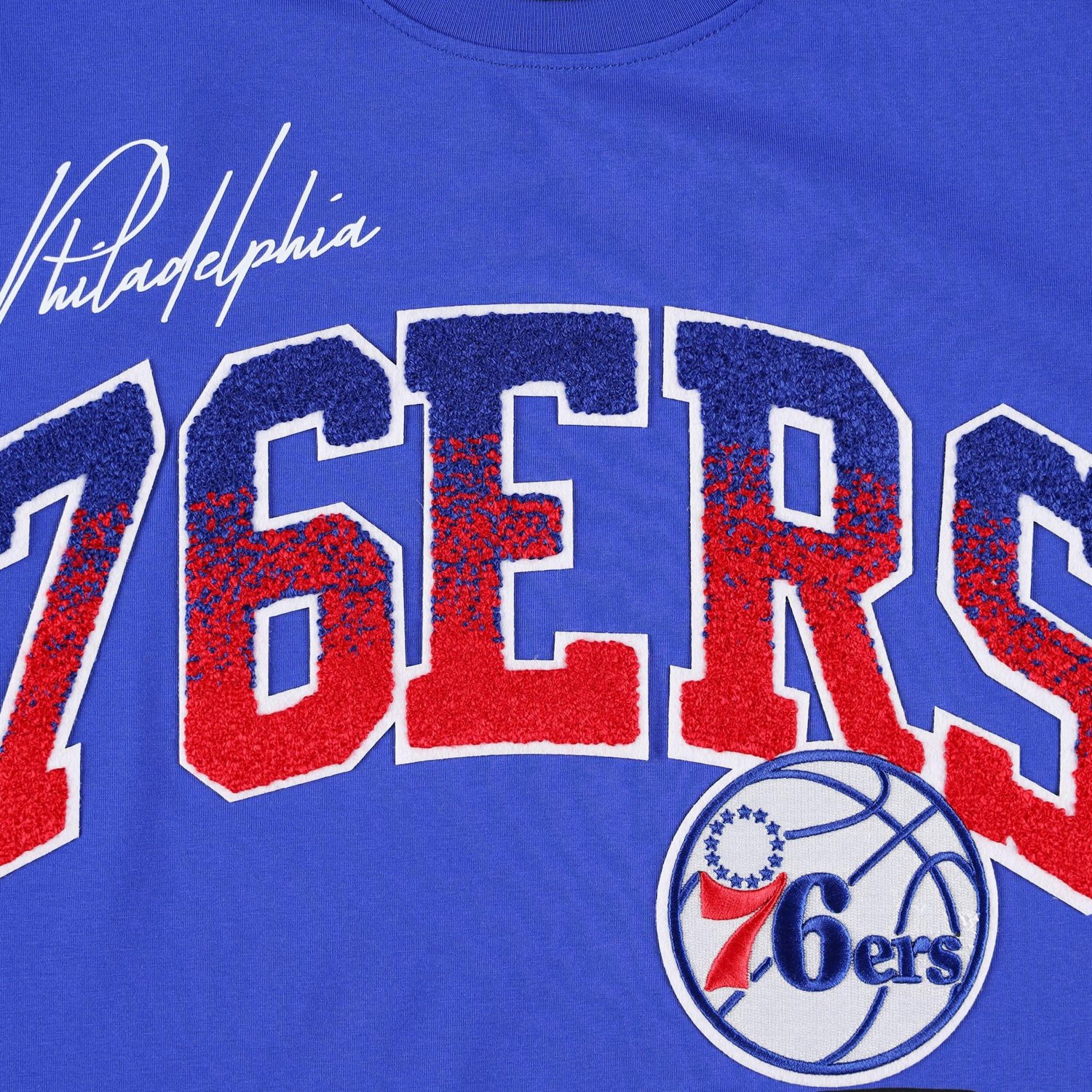 Pro Standard Philadelphia 76ers Hometown Chenille T-Shirt | Academy