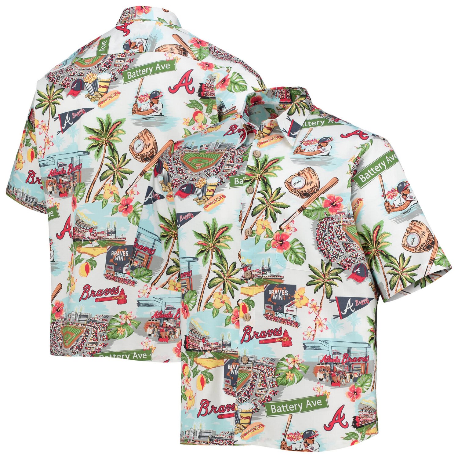 Reyn Spooner Atlanta Braves Scenic Button-Up Shirt | Academy