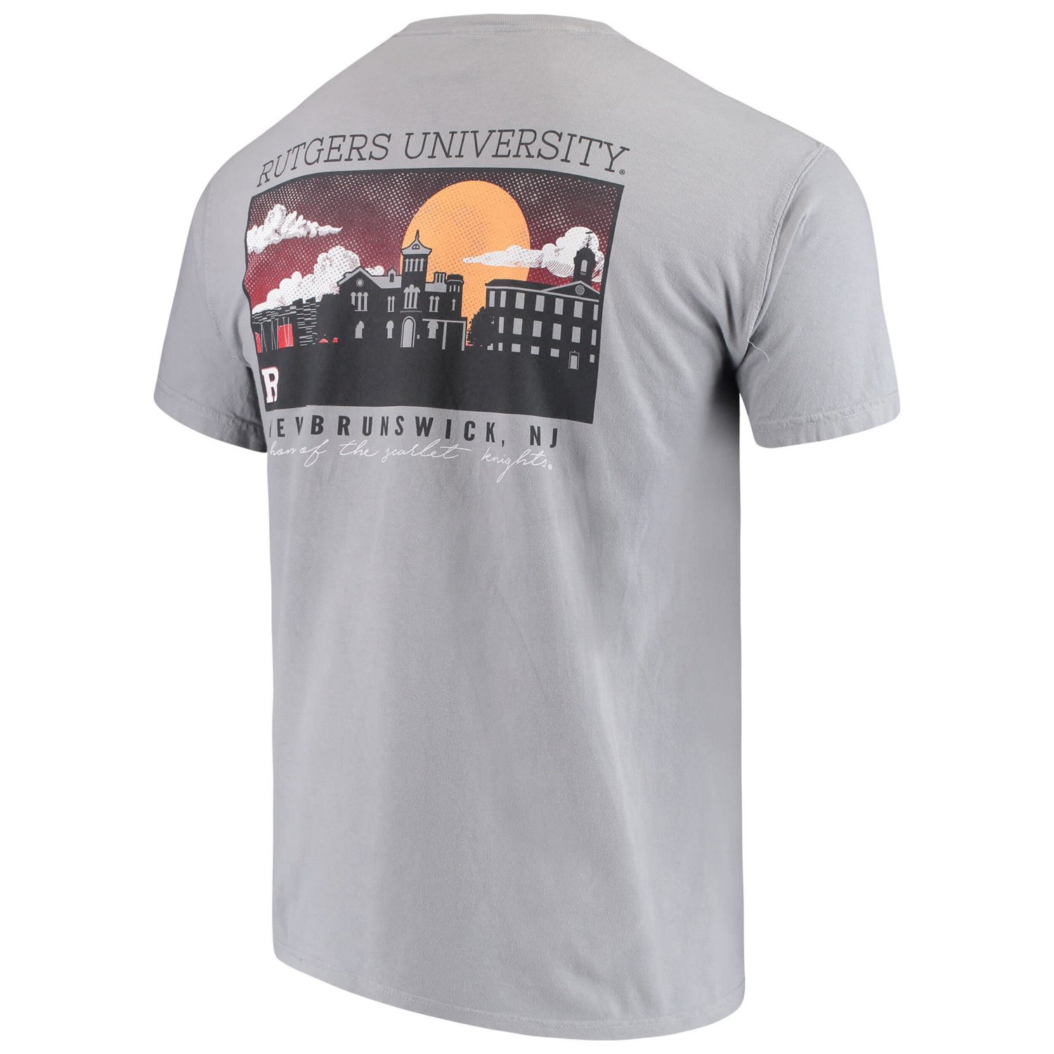 Rutgers Scarlet Knights Team Comfort Colors Campus Scenery T-Shirt ...
