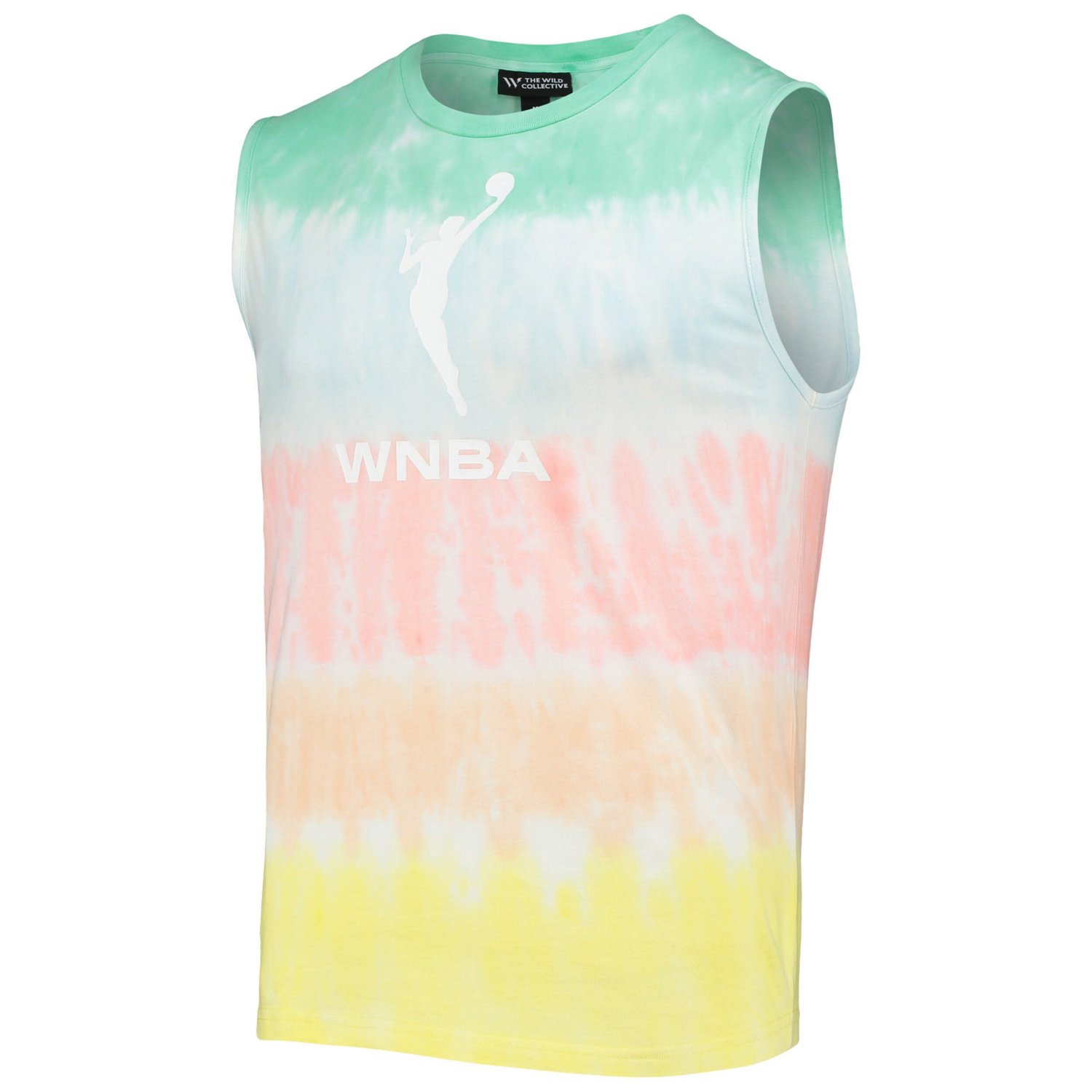 The Wild Collective /Coral WNBA Logowoman Pride Tie-Dye Muscle Tank Top ...
