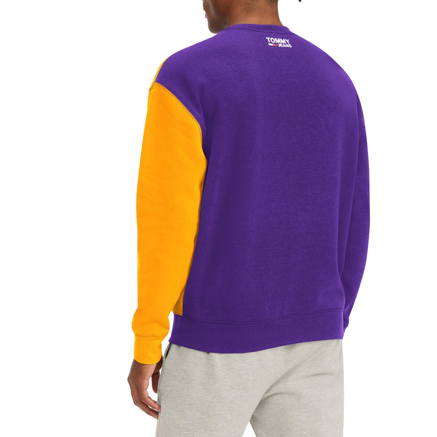 Tommy Jeans /Gold Los Angeles Lakers Keith Split Pullover Sweatshirt ...