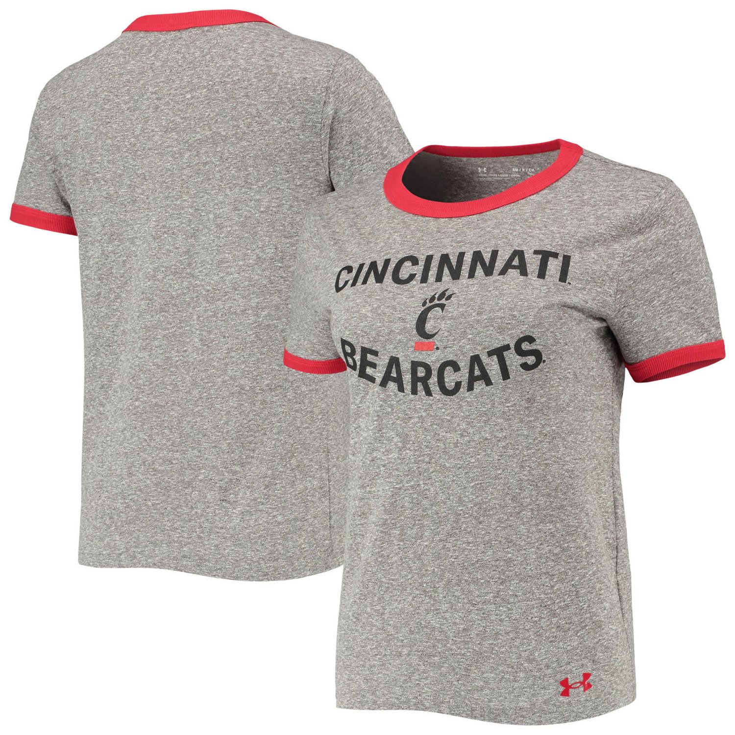 Under Armour Heathered Gray Cincinnati Bearcats Siro Slub Tri-Blend ...