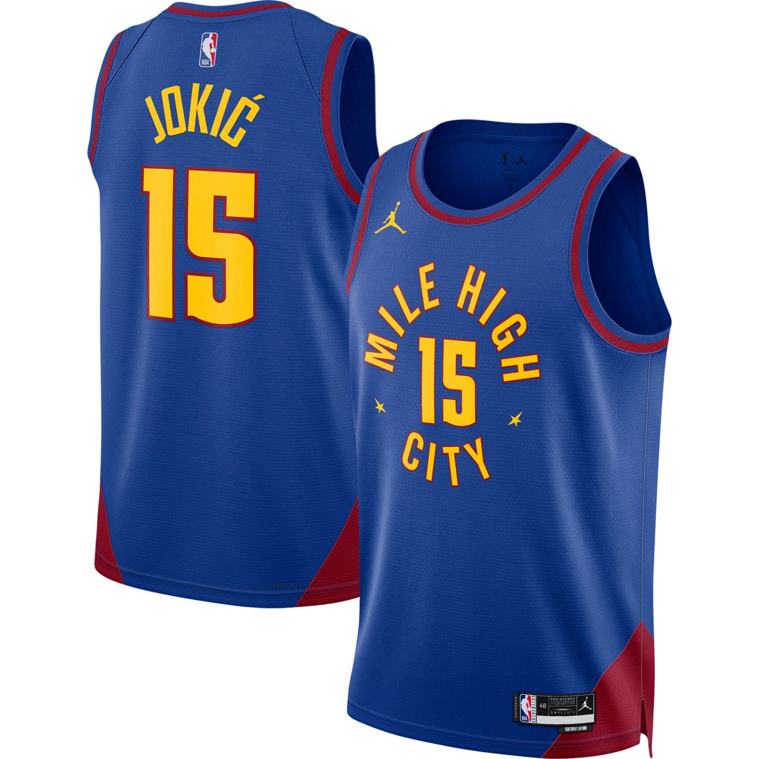 Unisex Jordan Brand Nikola Jokic Denver Nuggets Swingman Jersey ...