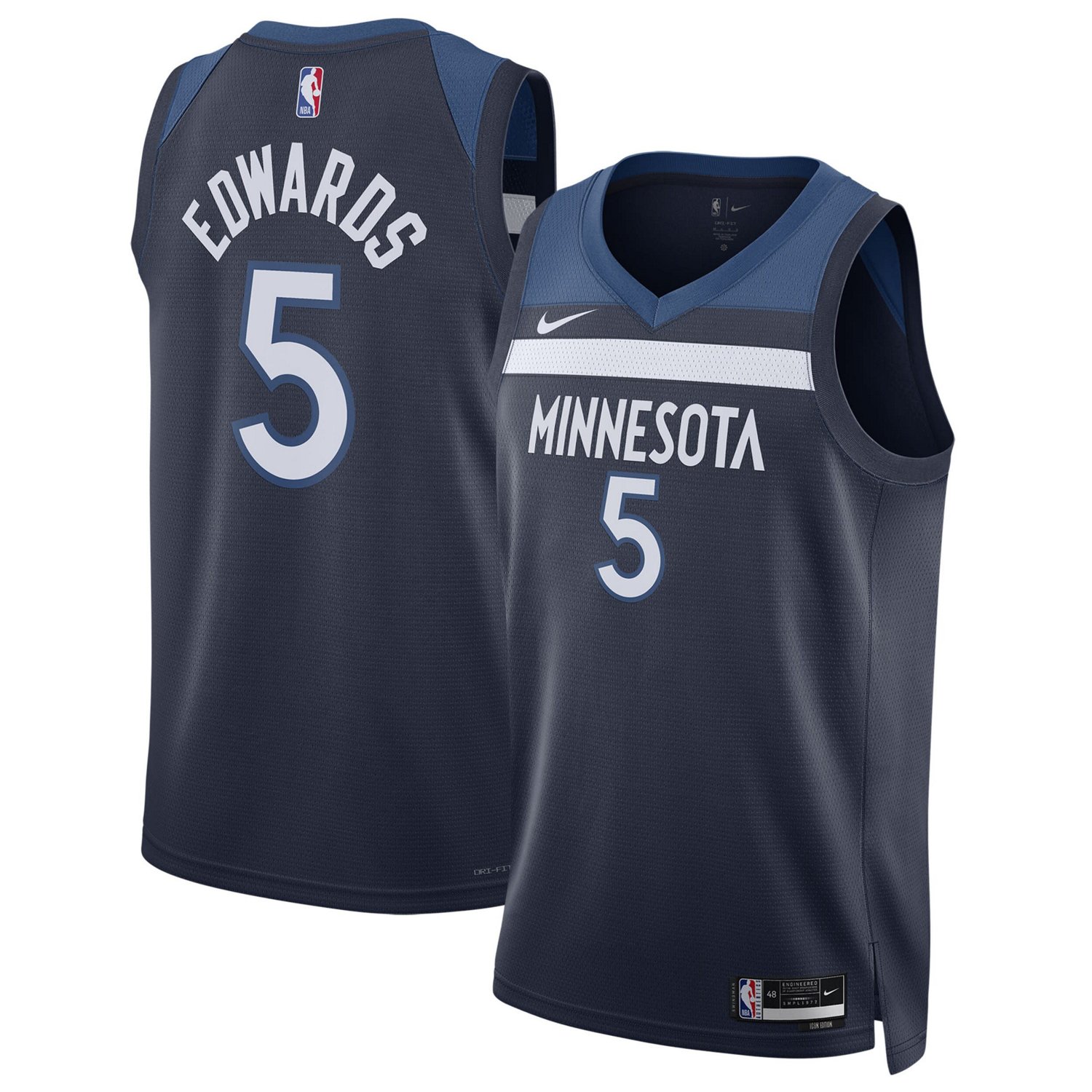 Unisex Nike Anthony Edwards Minnesota Timberwolves Swingman Jersey ...