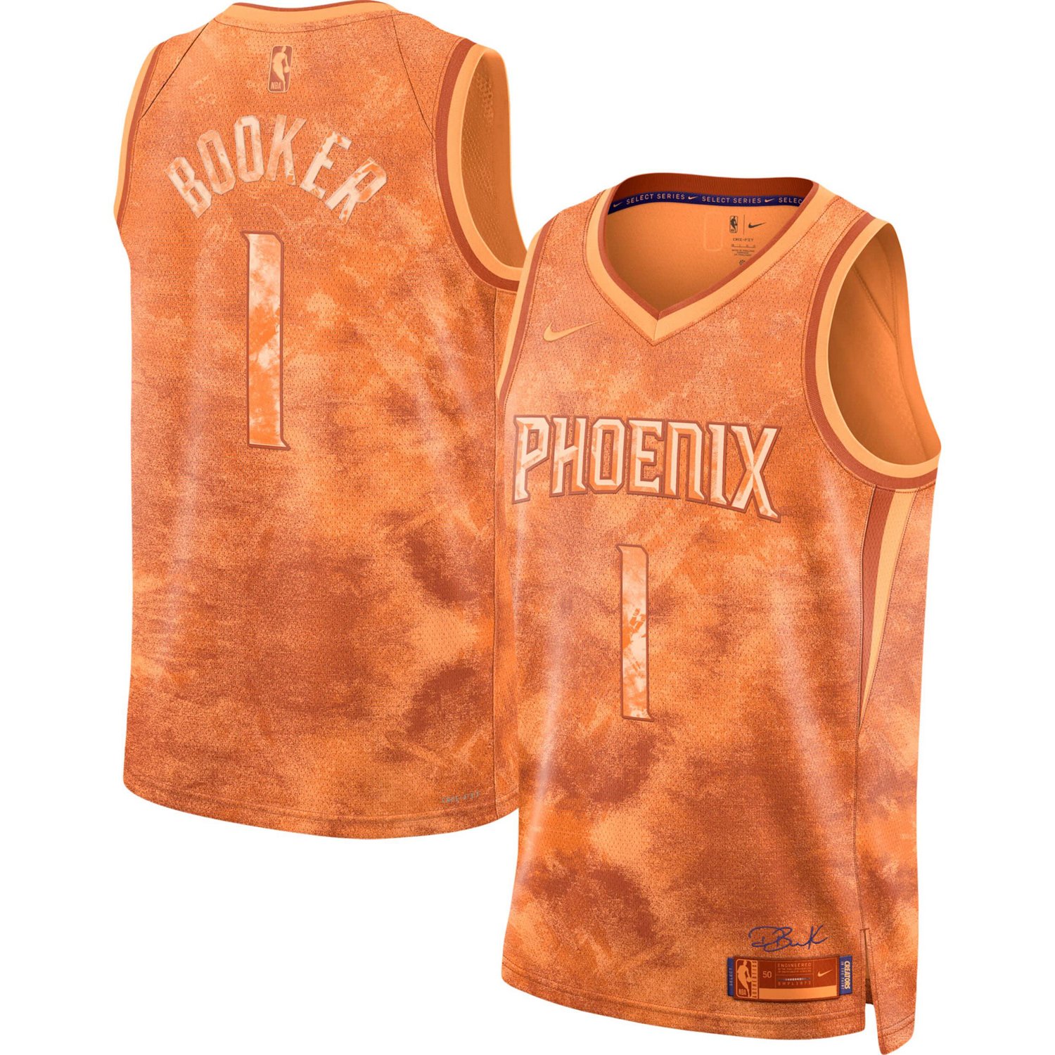 Unisex Nike Devin Booker Phoenix Suns Select Series Swingman Jersey ...