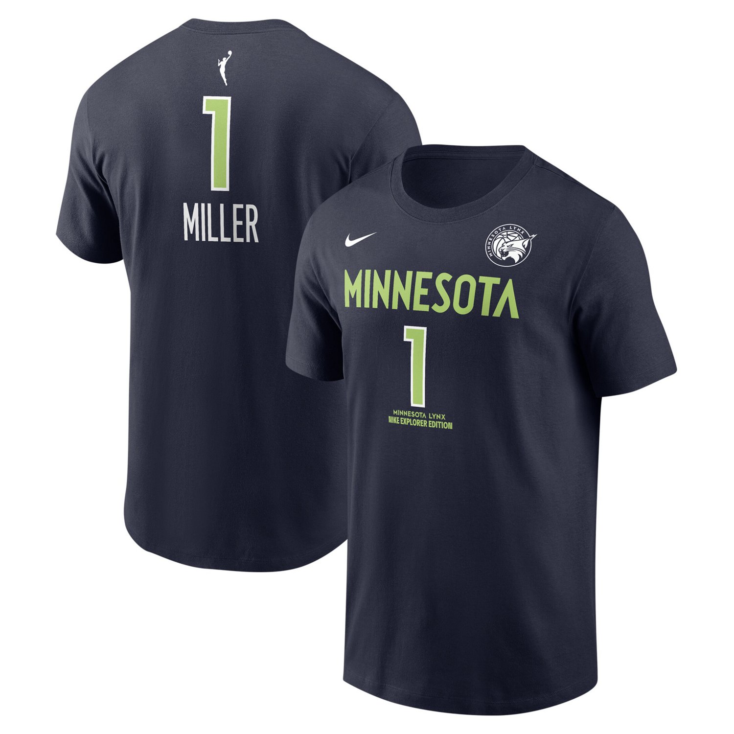Unisex Nike Diamond Miller Minnesota Lynx Explorer Edition Name Number ...