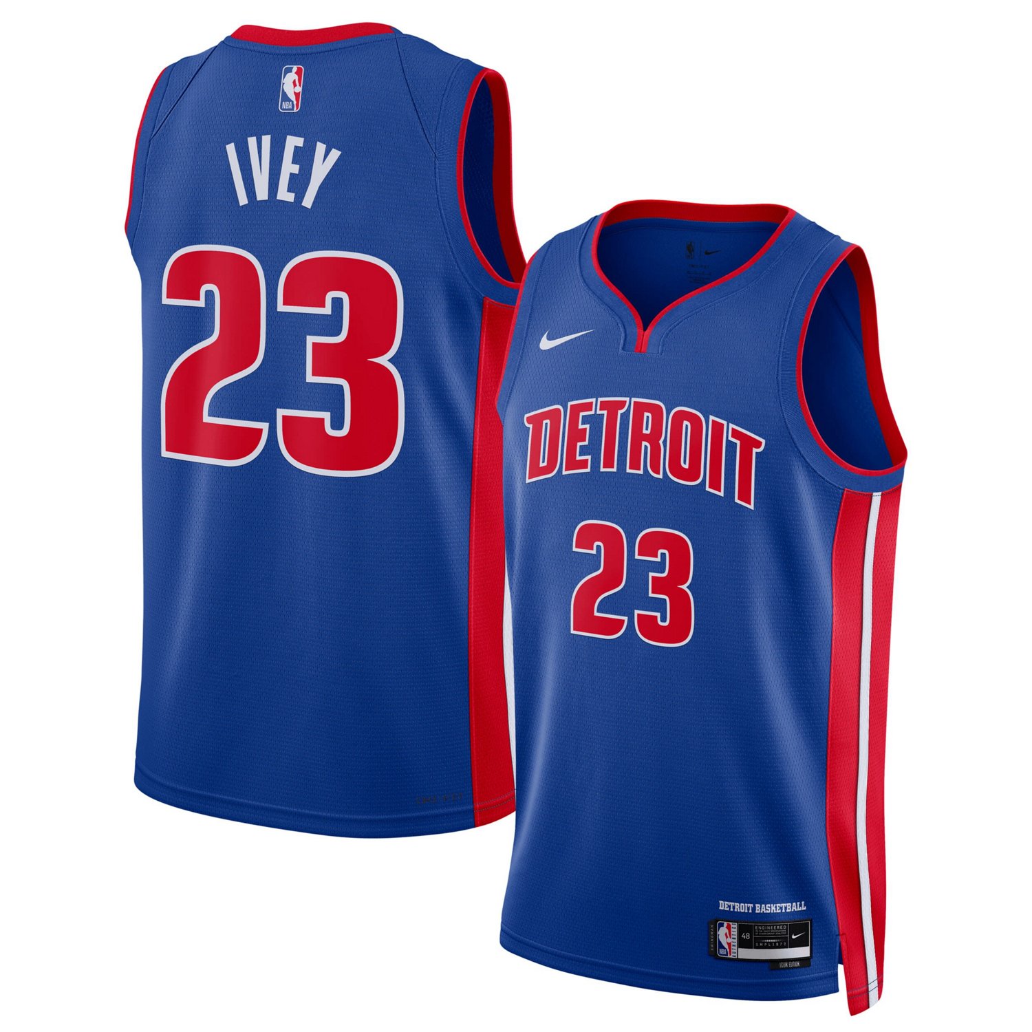 Unisex Nike Jaden Ivey Detroit Pistons 2022 NBA Draft First Round Pick ...